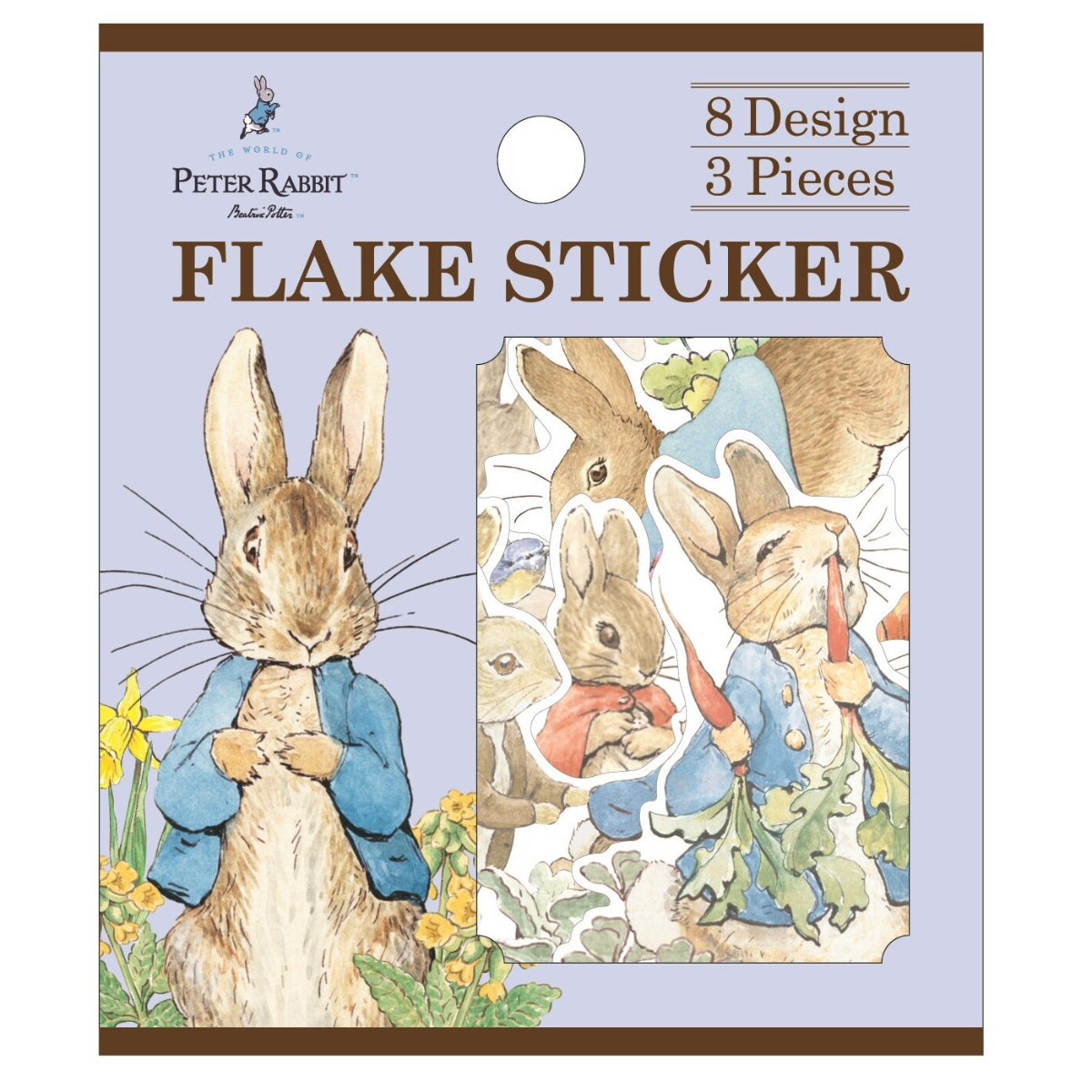 Sandc - Flake Sticker貼紙包 - Peter Rabbit（共2款）