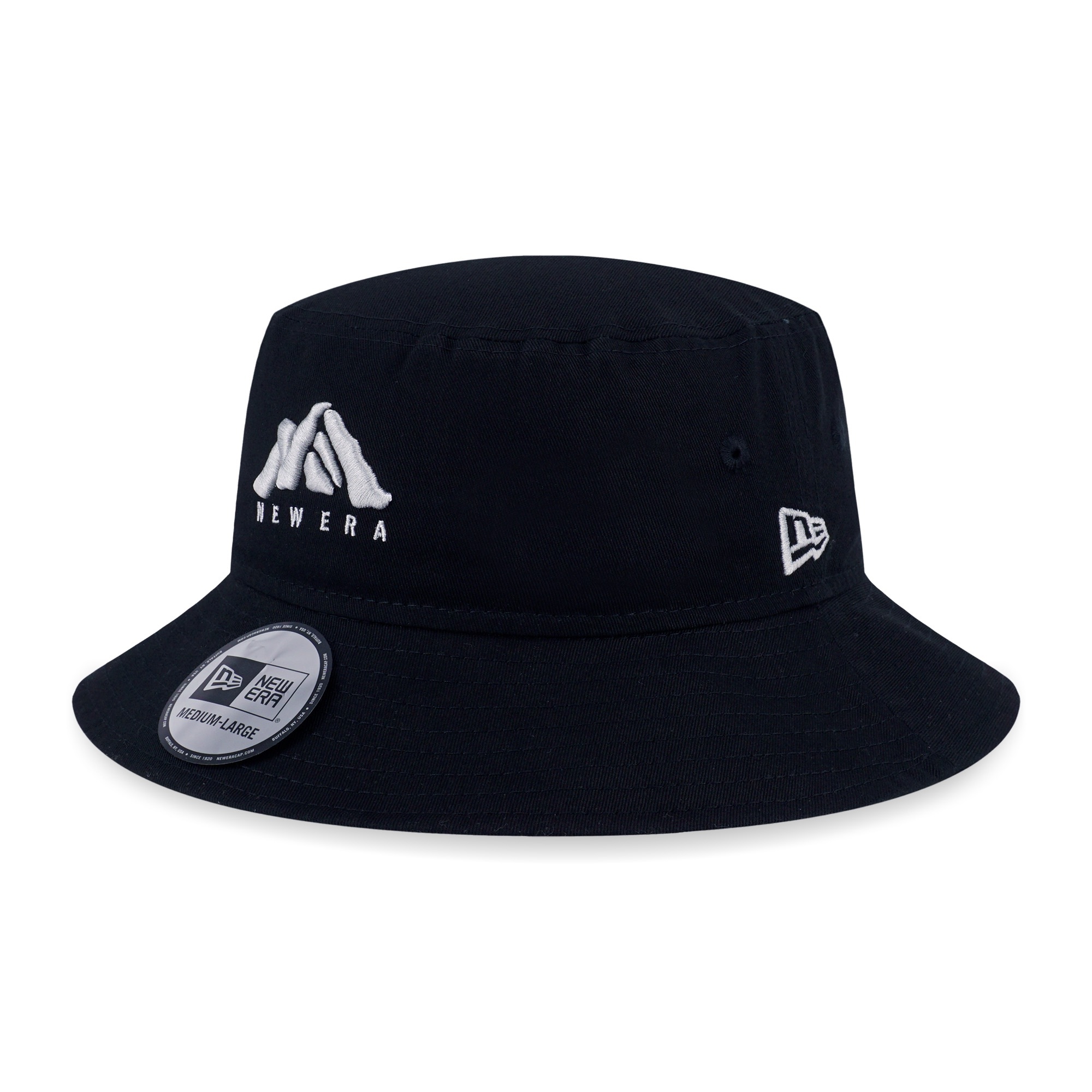 New Era - Mountain Logo Bucket Hat Black