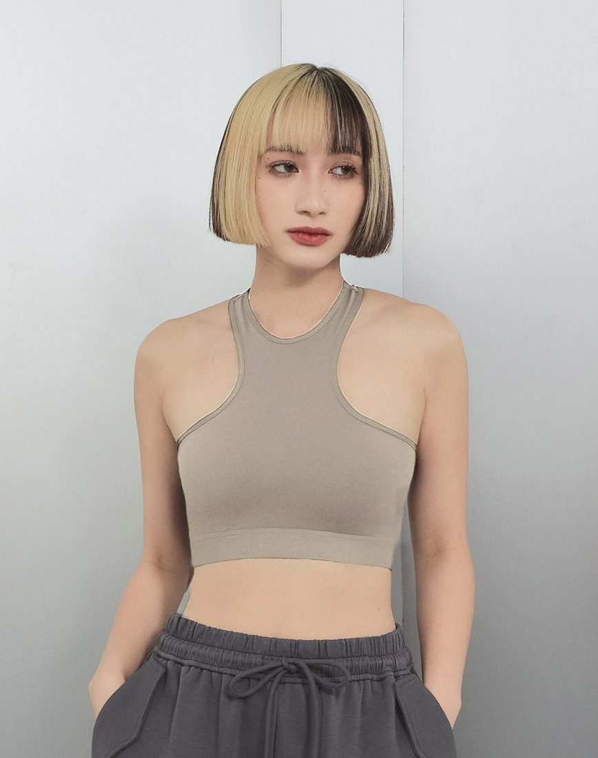 Fma|親膚Bra TopY字 - 燧石灰