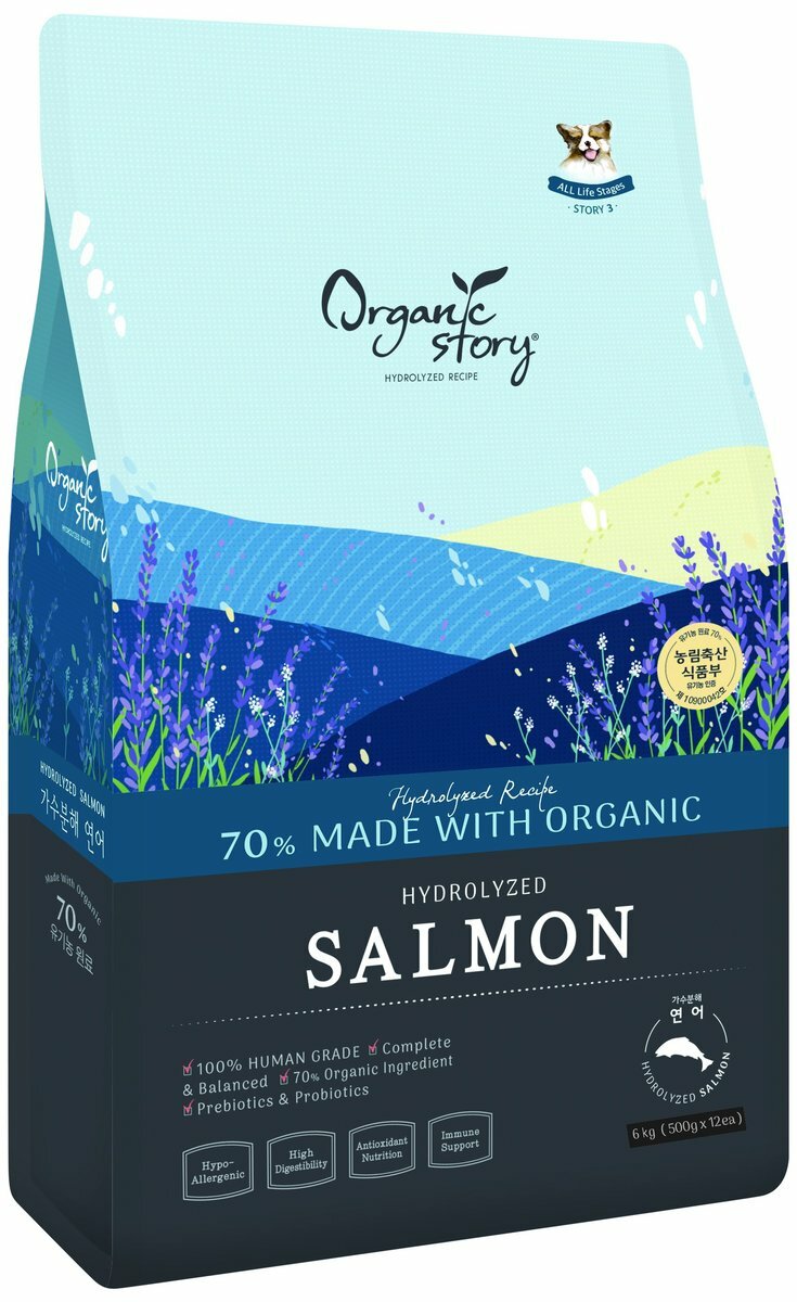ORGANIC 有機狗糧 - 鮮嫩三文魚配方(6kg / 500g*12)獨立包裝
