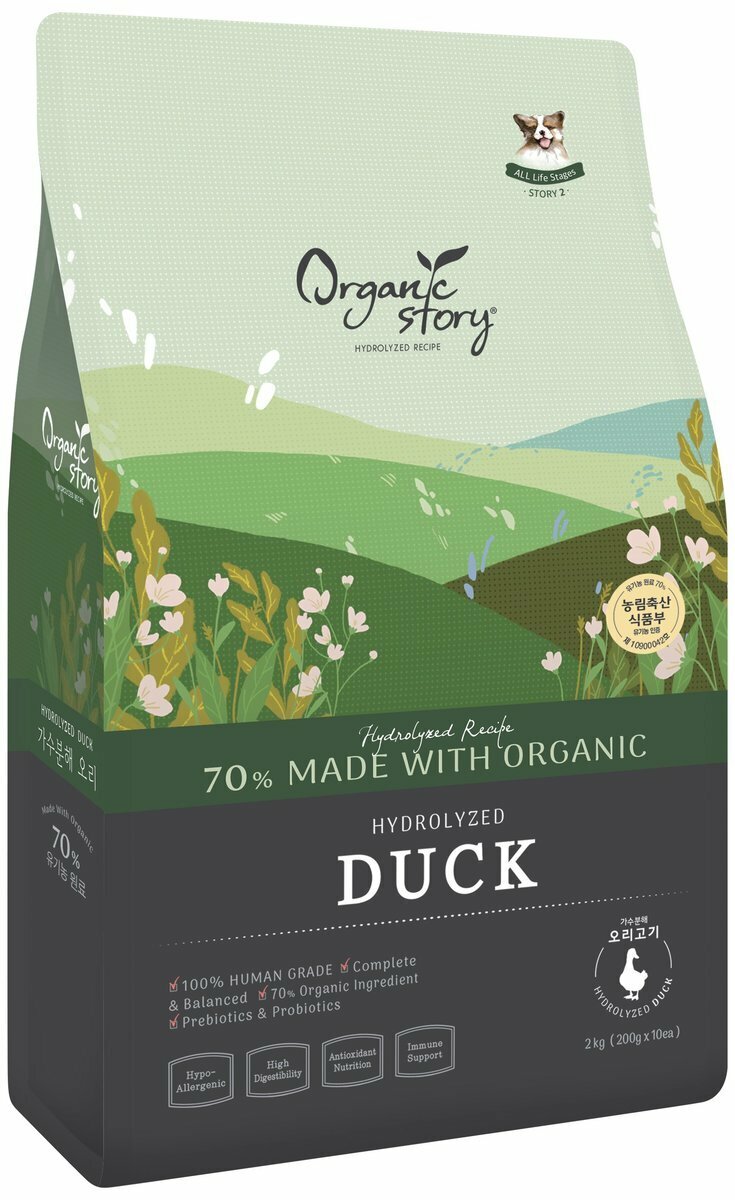 ORGANIC 有機狗糧 - 養生鴨肉配方(6kg / 500g*12) 獨立包裝