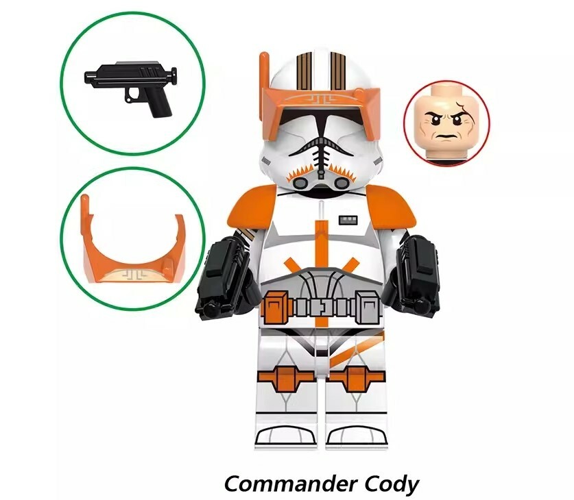 Commander Cody Star Wars Minifigs fit Lego XH1978