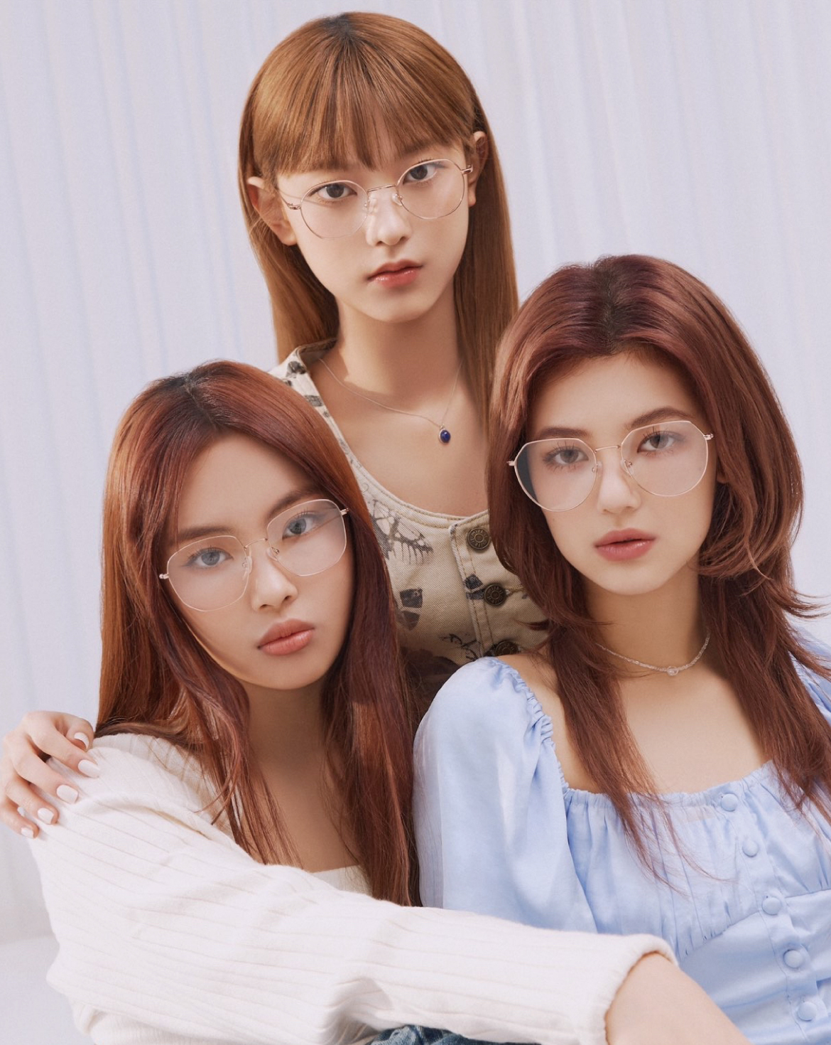 CARIN光學眼鏡-DEVON S C3_奶黃流沙金 #NewJeans同款-韓國眼鏡品牌