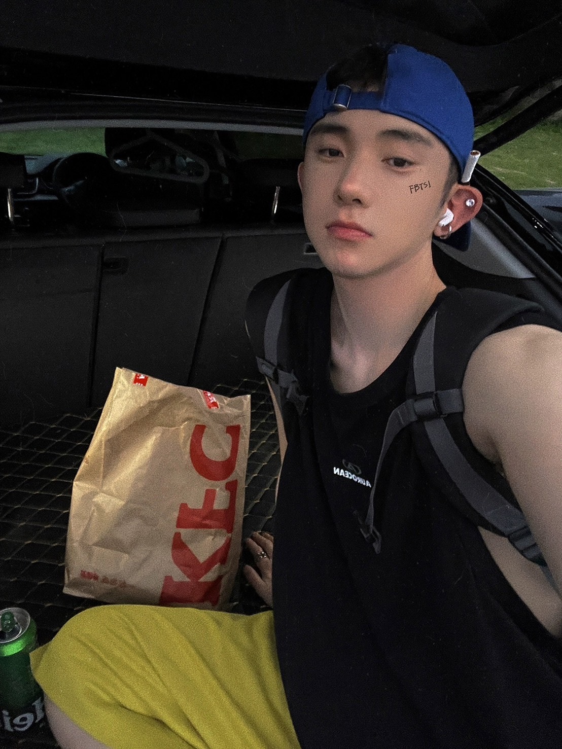 Aurocean 320克重磅純棉小印花無袖背心