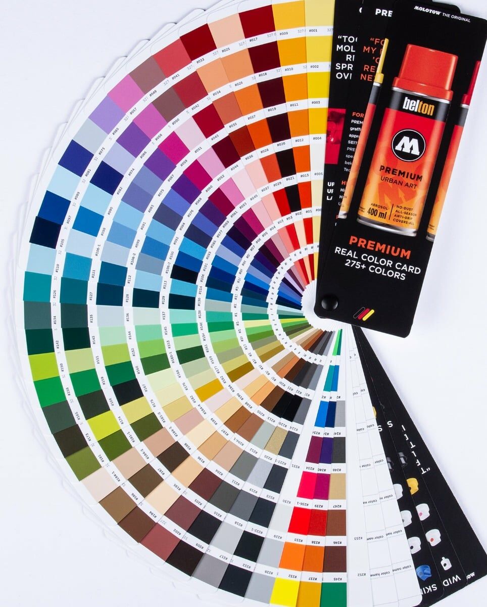 進階款噴漆 275+ 實體色票