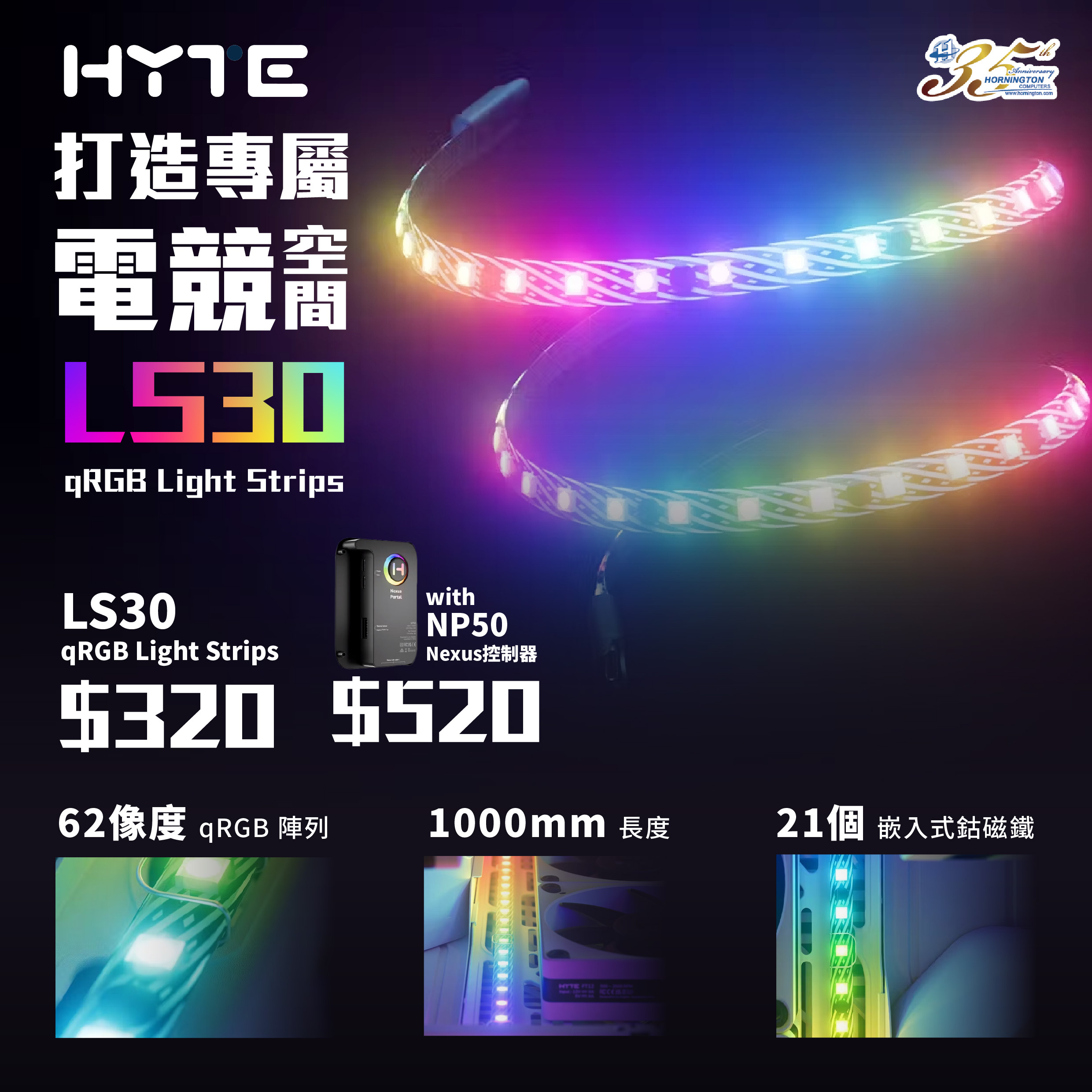 HYTE LS30 qRGB Light Strips
