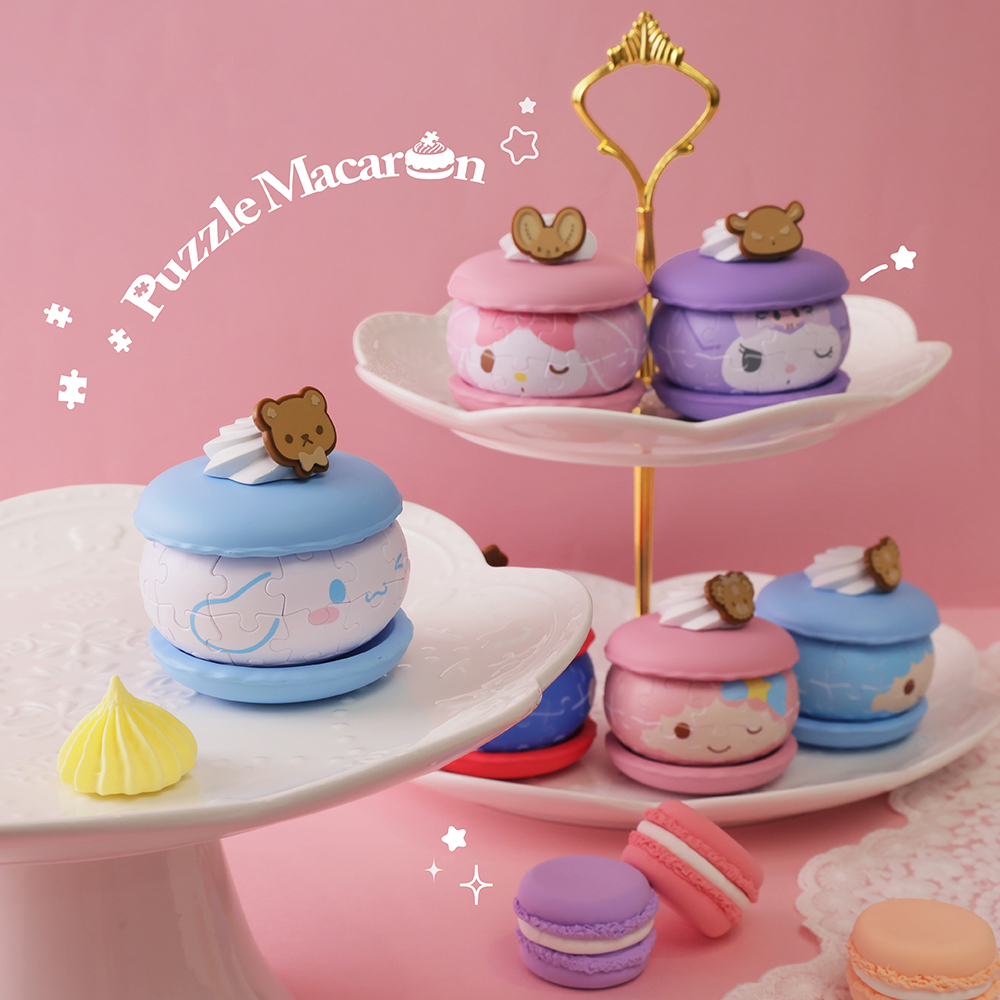 MA1001 - 馬卡龍42片 - 三麗鷗系列 - 甜蜜馬卡龍盲盒
