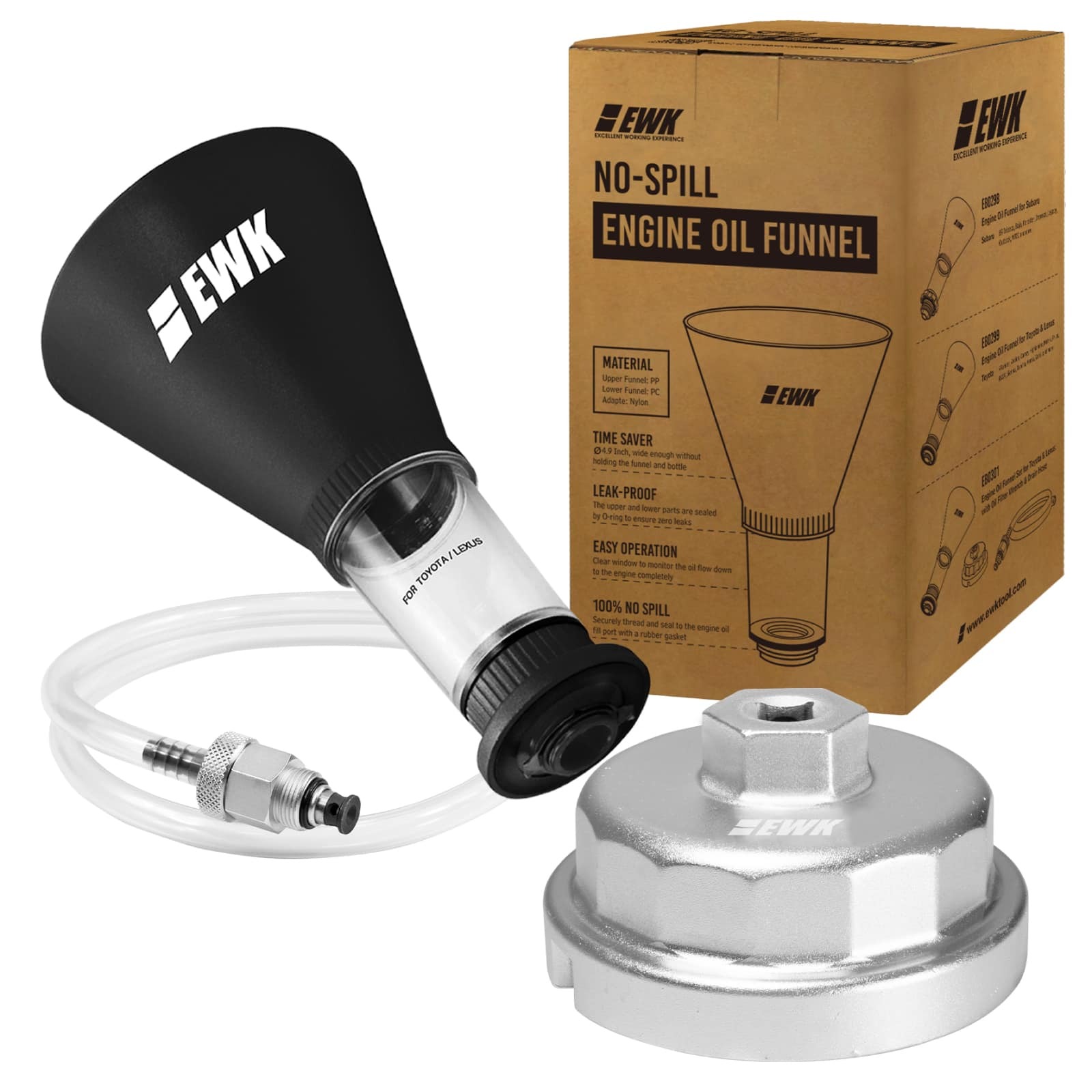 Oil Filter Wrench, Drain Tool, Engine Oil Funnel | EWK