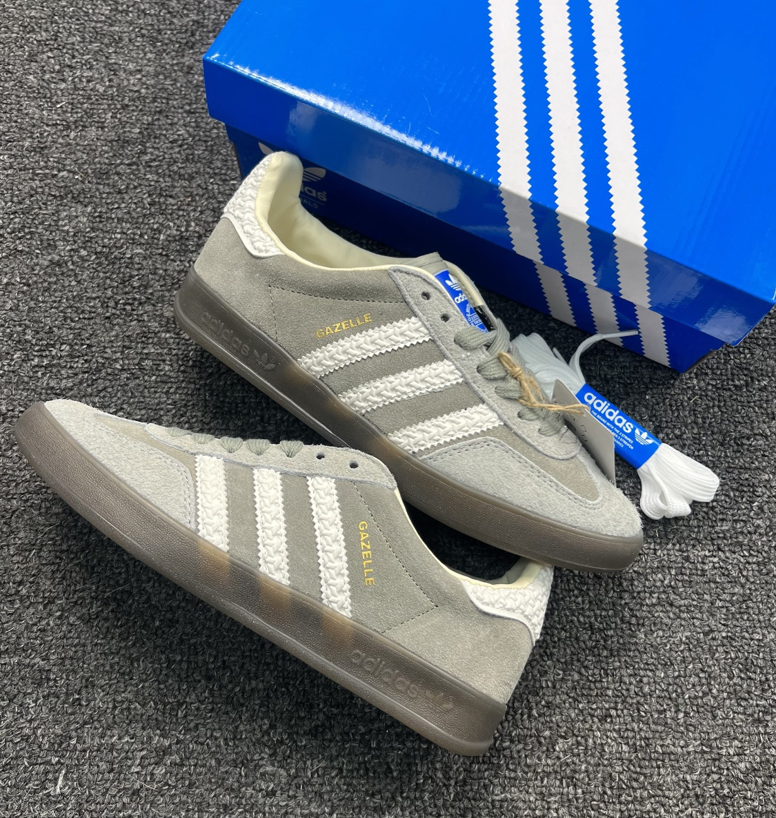 Adidas Originals Gazelle 麂皮 復古鞋 鐵灰 IF1807