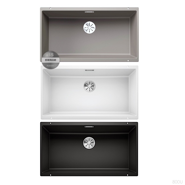 【BS】德國Blanco 花崗岩水槽 SUBLINE 800U 花崗水槽