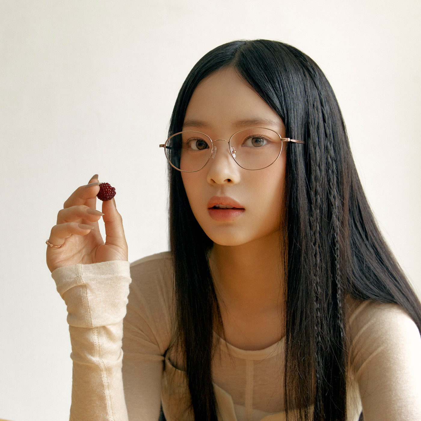 CARIN光學眼鏡-EDELL C3 玫瑰金 #NewJeans同款-韓國眼鏡品牌