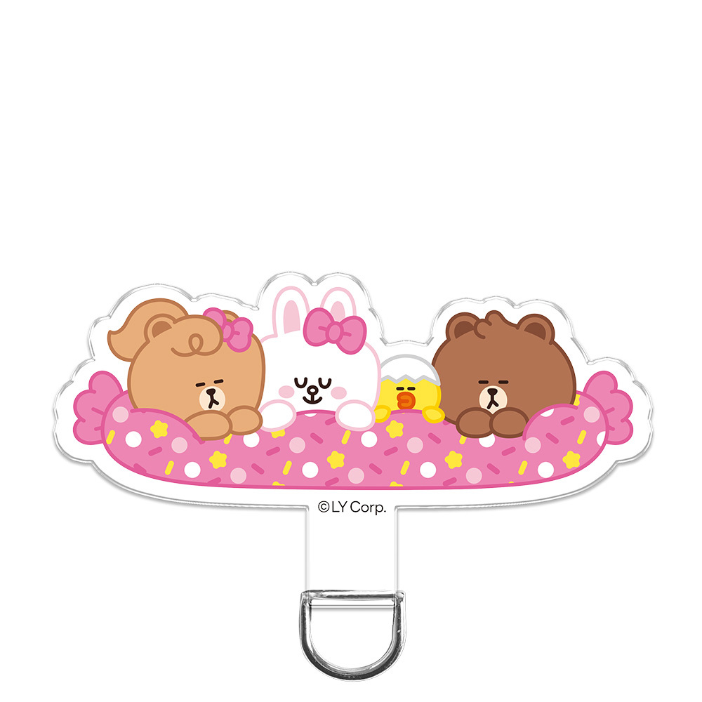 【正版授權】LINE FRIENDS MINI-溫馨共眠手機掛片/夾片｜手機配件最佳推薦｜TOYSELECT