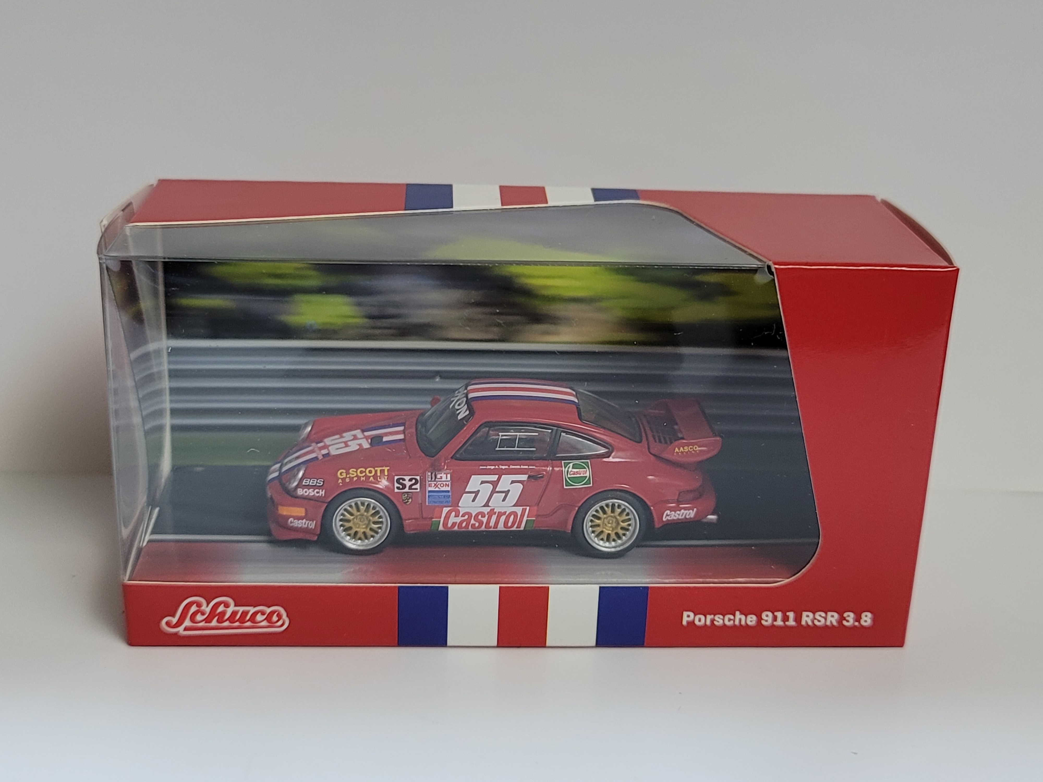 Tarmac 1/64 Porsche 911 RSR 3.8 - Red - Schuco Special