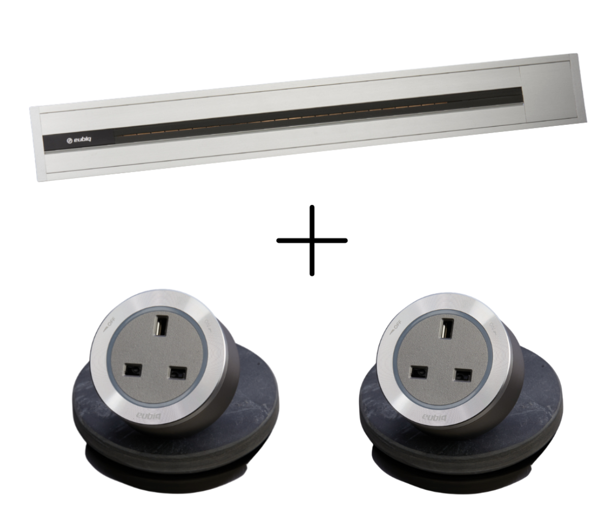 特別加購價 eubiq RH2銀色嵌入式電力軌道套裝STARTER KIT