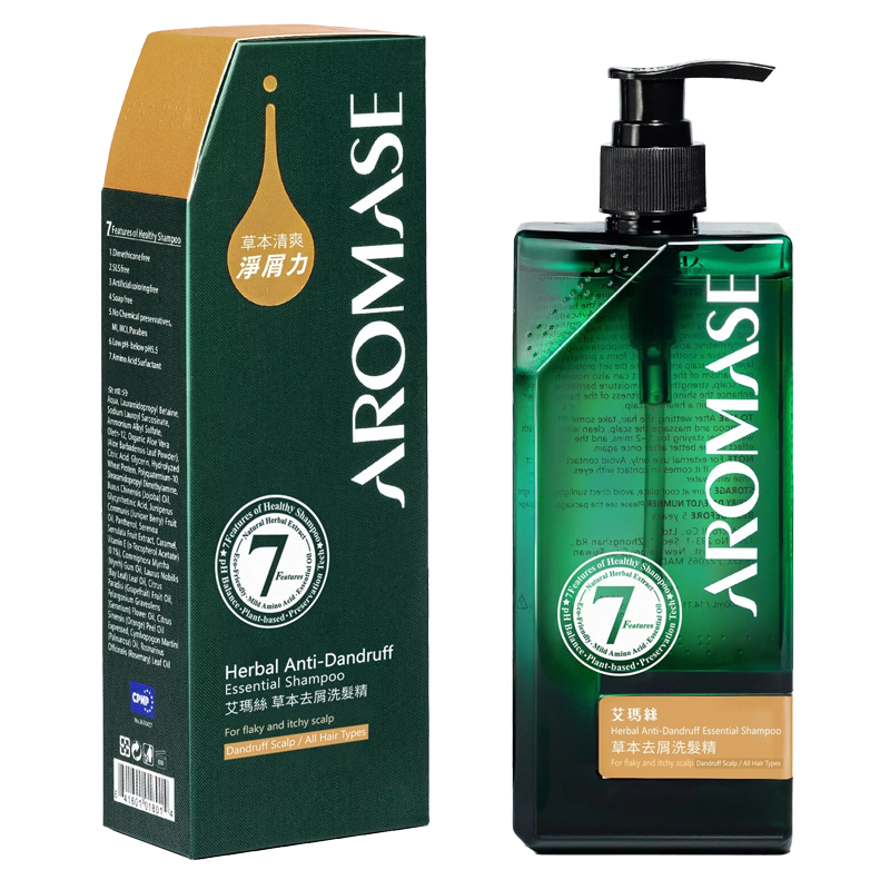 AROMASE艾瑪絲 草本去屑洗髮精 400ml/瓶