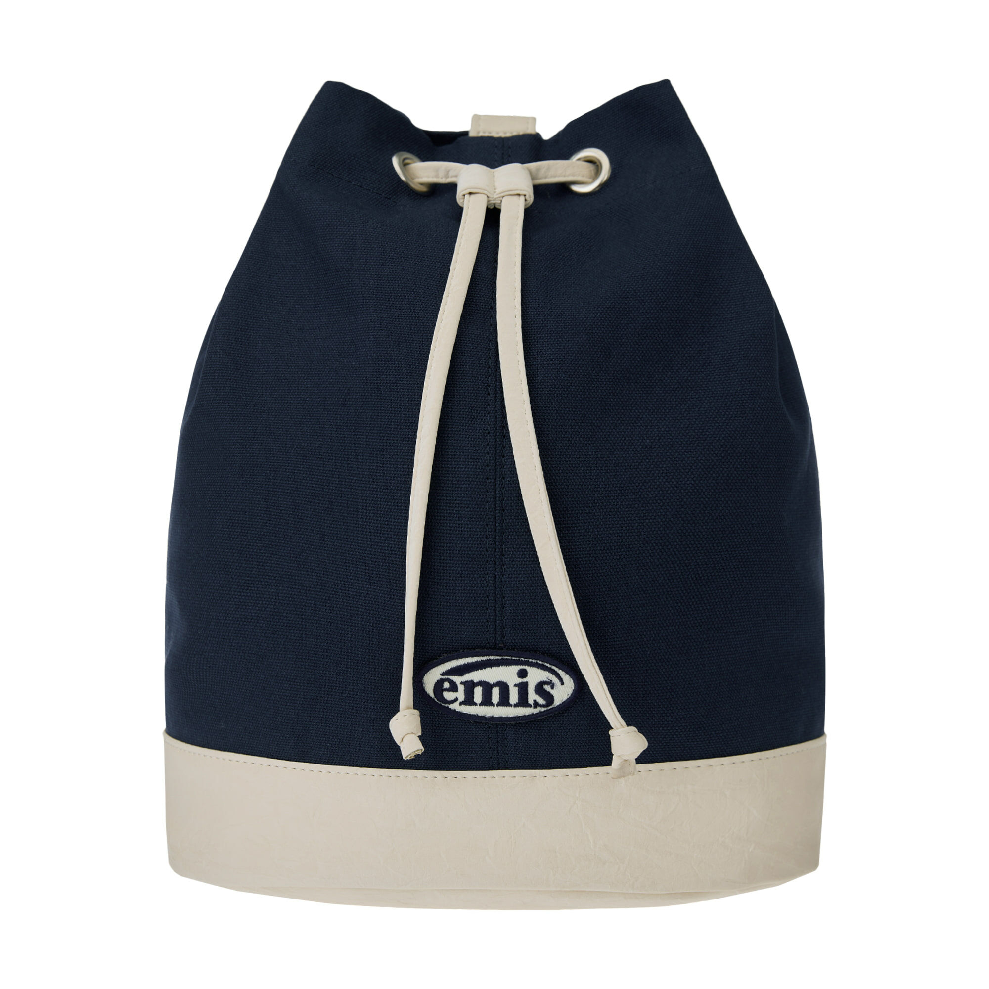 Emis Canvas Marine Bag - Navy/Ivory