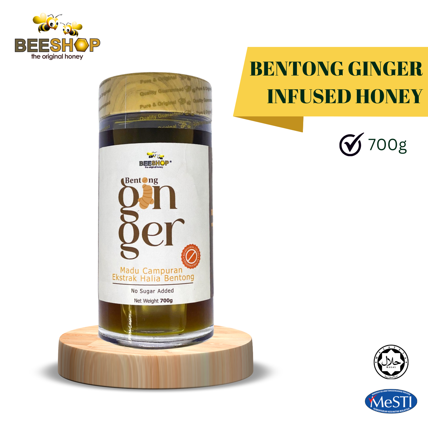 BENTONG GINGER HONEY (HALAL) - The Bee Shop