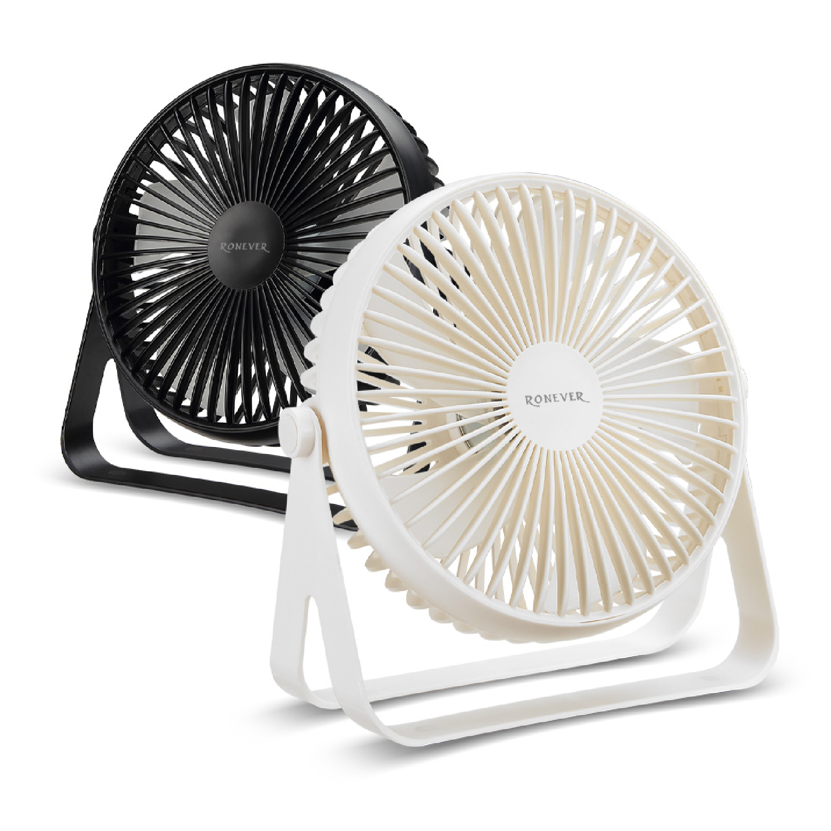 RONEVER 6吋 桌上型 風扇 USB 充電款 可調角度 風力切換 桌扇 立扇 電扇 露營 充電 電風扇
