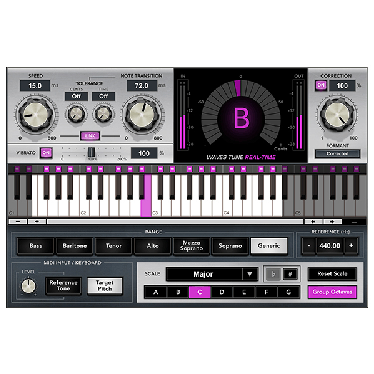 Waves Tune Real-Time 即時音高修正 Plugin (序號下載版)