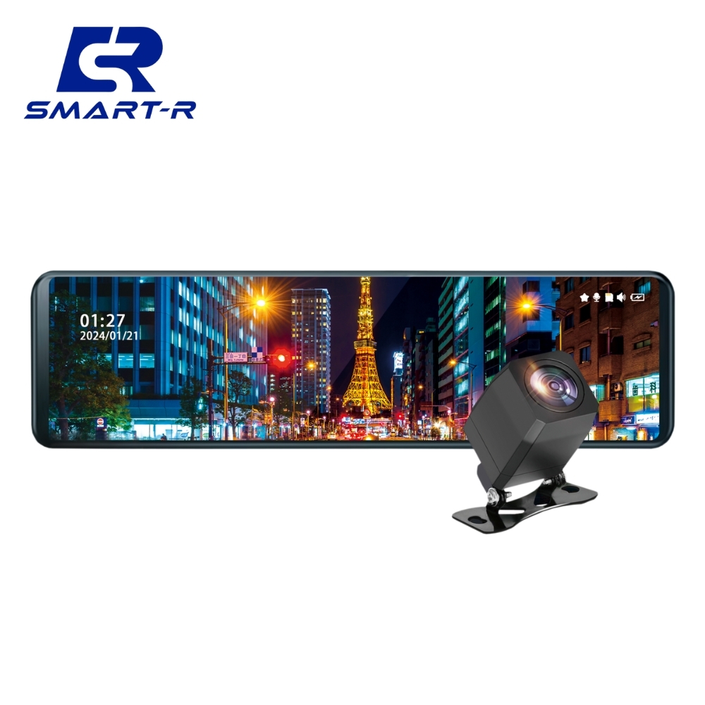【SMART-R 皇家】電子後視鏡前後雙鏡頭行車紀錄器(F22)