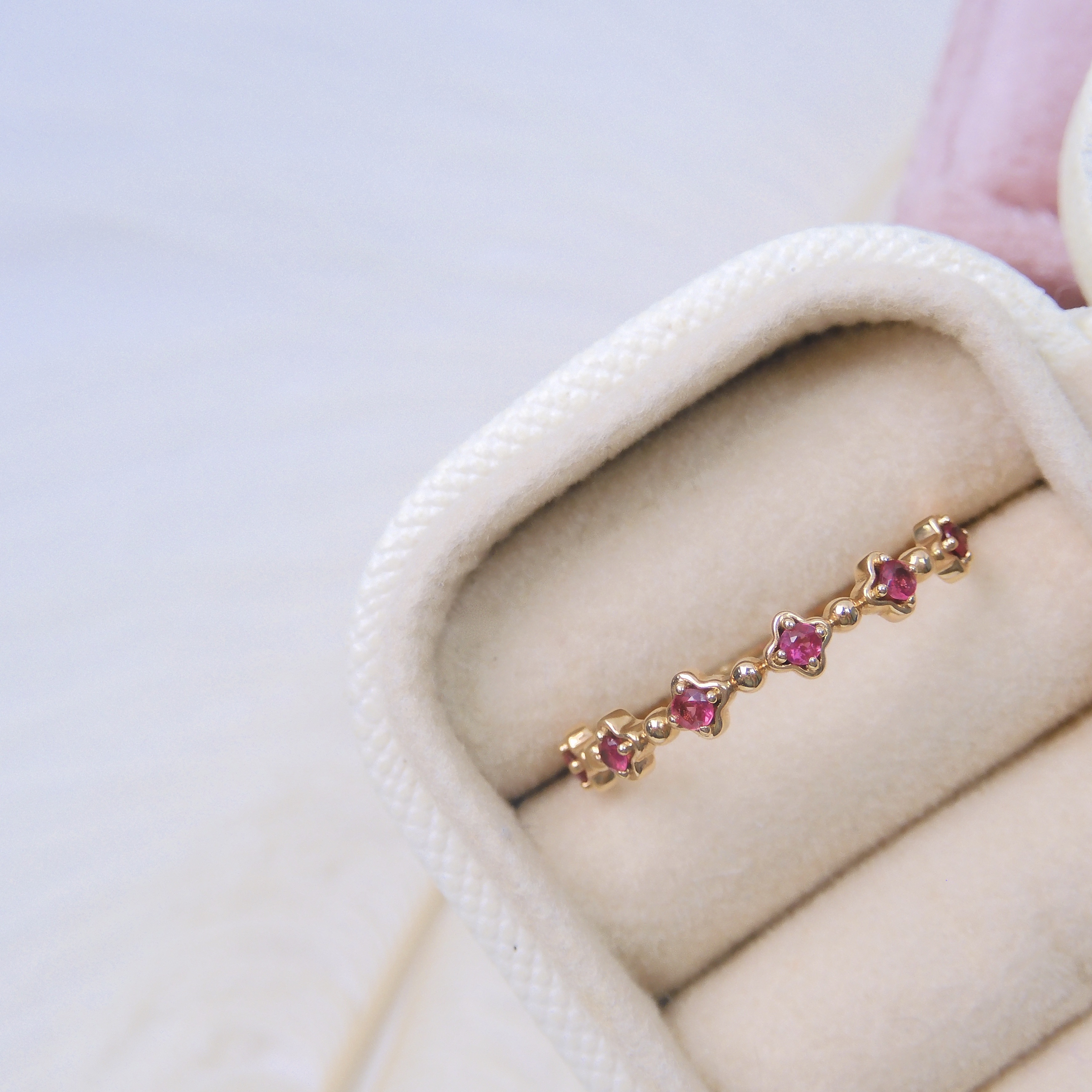 Aloha Jewellery | 18K金 0.155ct 紅寶石戒指