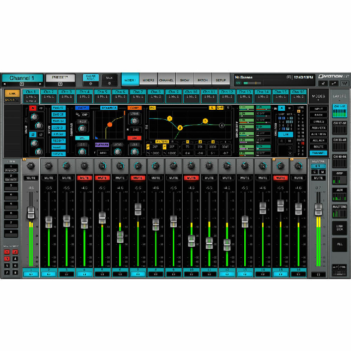 Waves eMotion LV1 Live Mixer 16 Stereo Channels 效果器