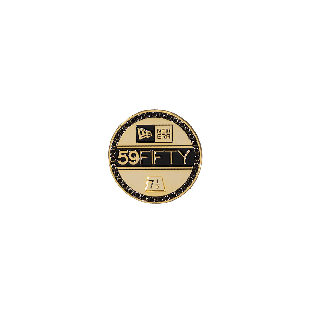 New Era - Black & Gold Visor Sticker Pin