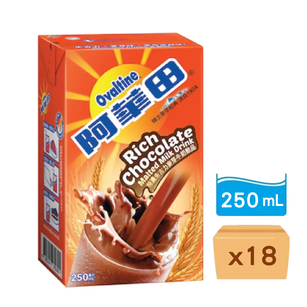 阿華田-特濃朱古力麥芽牛奶飲品 250ml x 18包