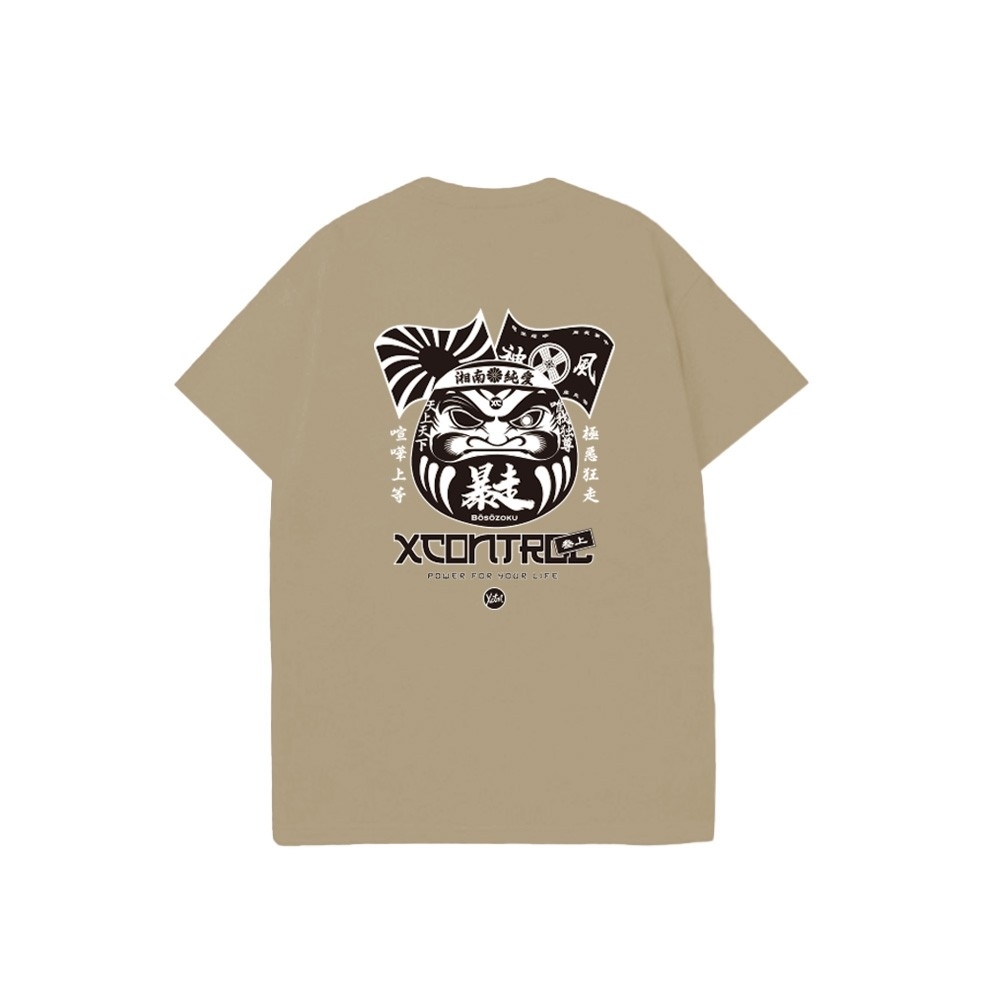 XCTRL 暴走族不倒翁短T-卡其