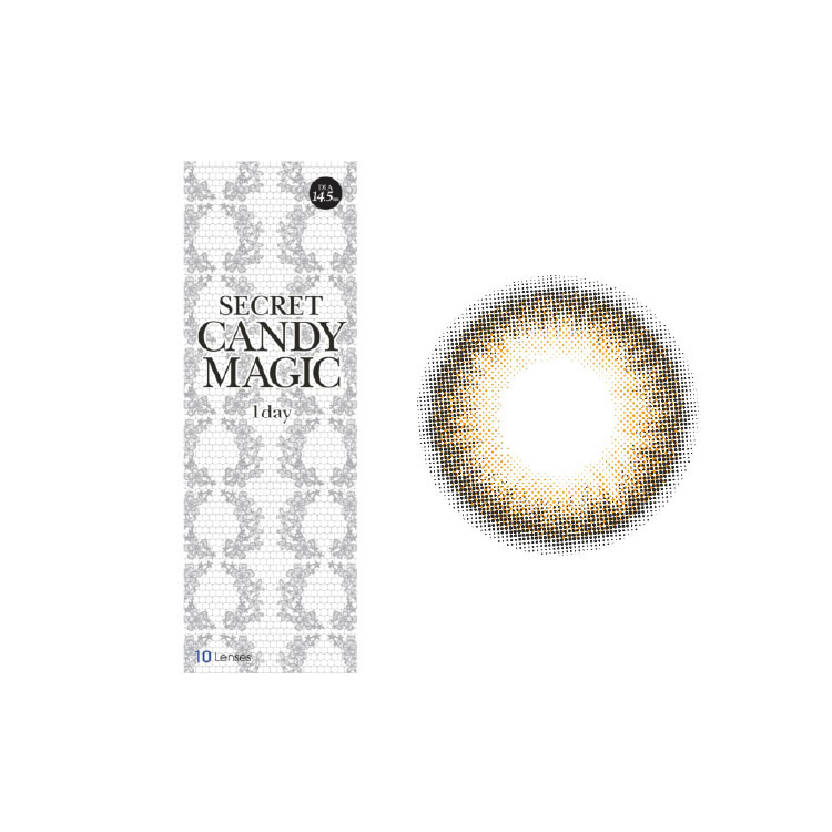 魔幻糖果Secret Candy Magic 彩色日拋 閃耀棕 10pcs