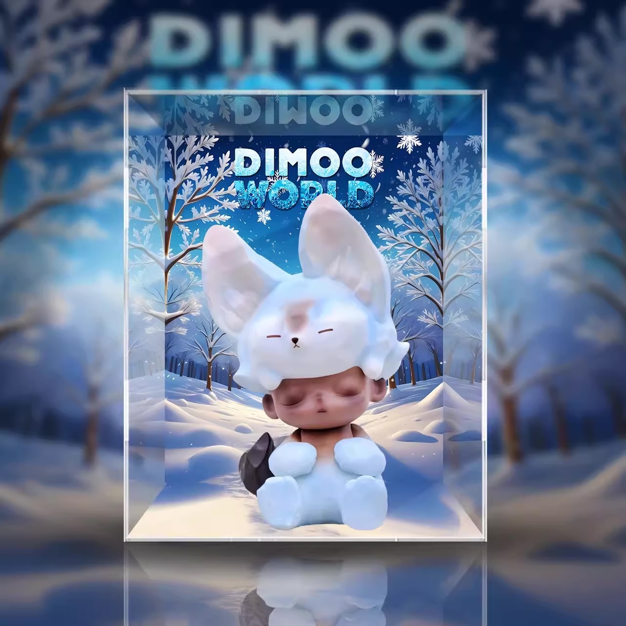 [AOWOBOX] DIMOO 雪狐 展示盒
