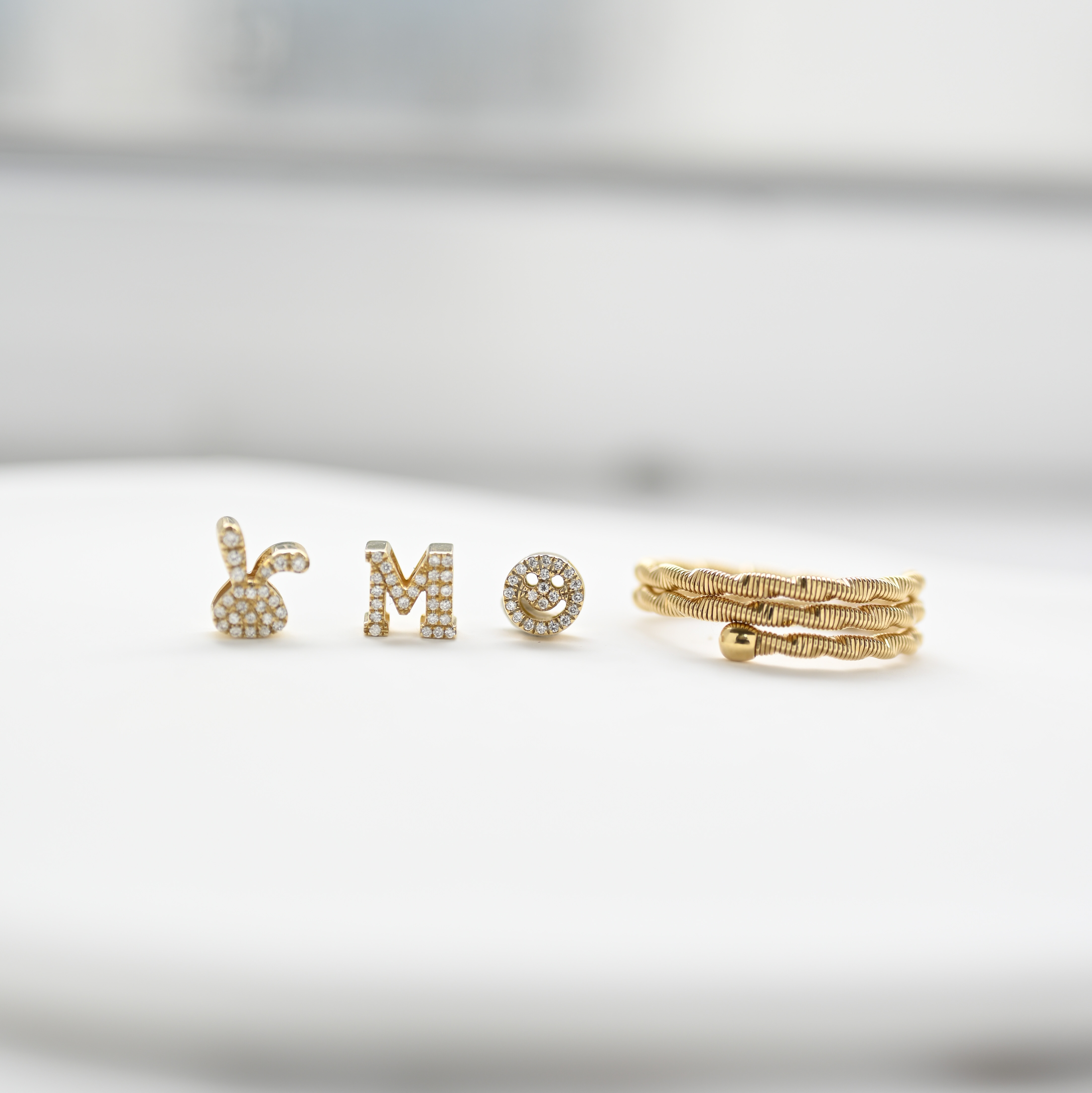 18K Match your own ! Flashy Ring