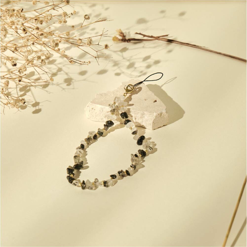 【TOXOXO™】絲羽水晶手機掛鏈-髮晶｜3C配件最佳推薦｜TOYSELECT