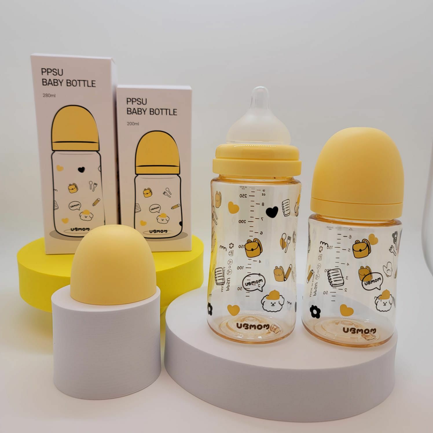 UBMOM 特別版春日陽光PPSU奶樽-黃色MONG MONG (NEW!)