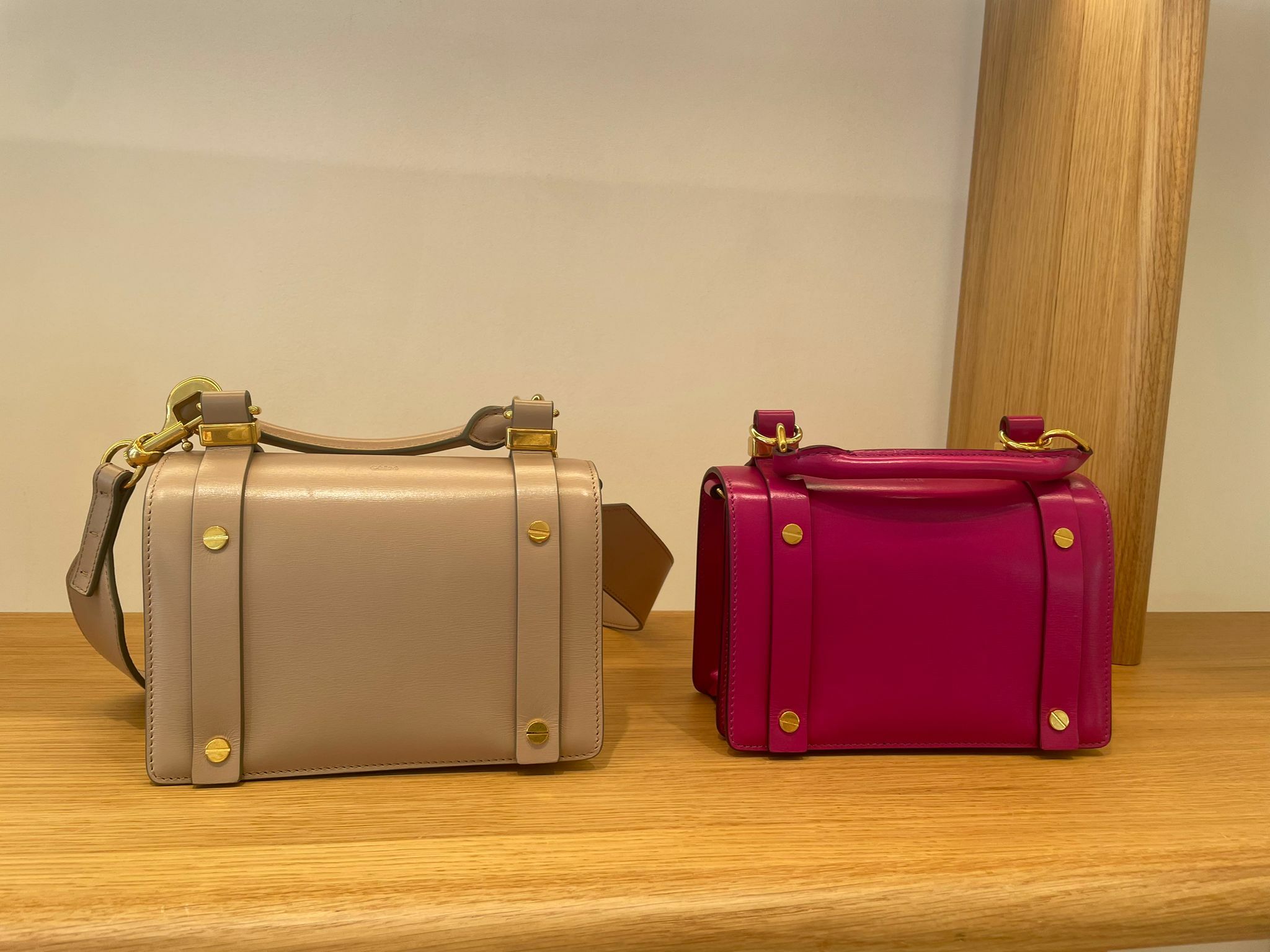 CHLOE SMALL LEATHER SLING BAG WITH FLAP