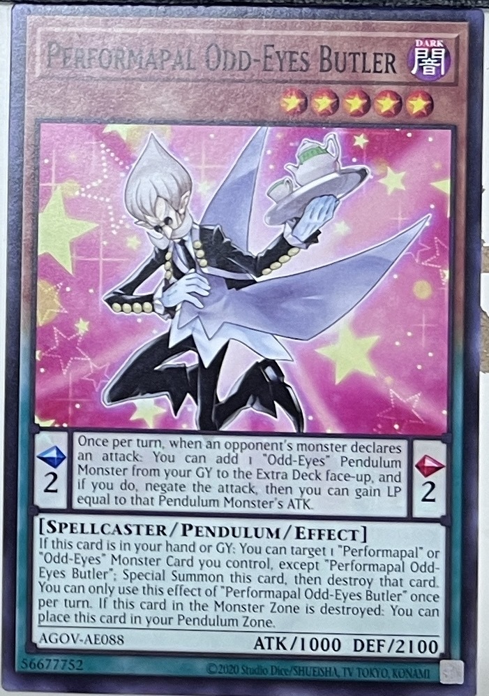 AGOV-AE088 Performapal Odd-Eyes Butler(EM 異色眼管家)