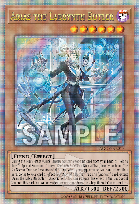 AGOV-AE017 (SR/SER/QCSE)Arias the Labrynth Butler(白銀之城的