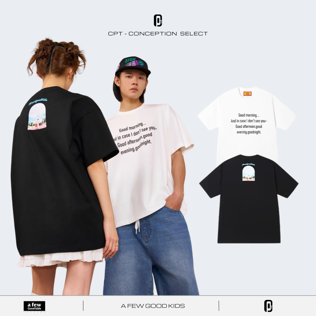 AFGK 楚門的世界 重磅純棉 美式落肩寬鬆 短袖