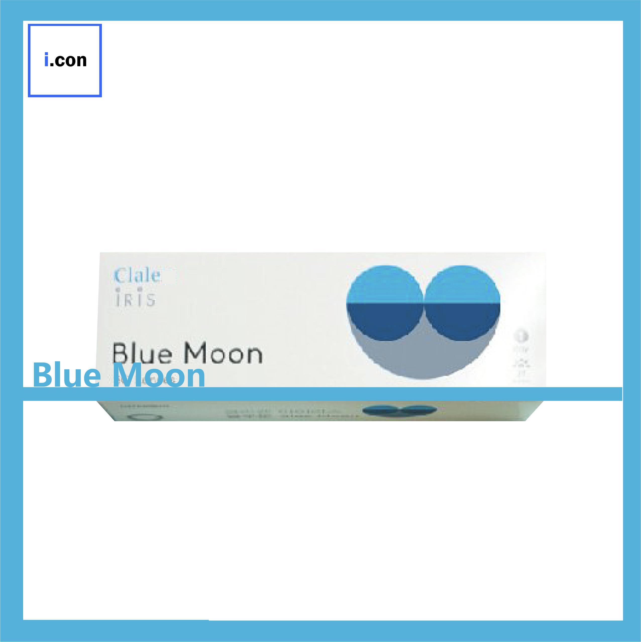 Clalen Iris Blue Moon 藍月色 每日拋棄型彩色隱形眼鏡(日拋/30片)