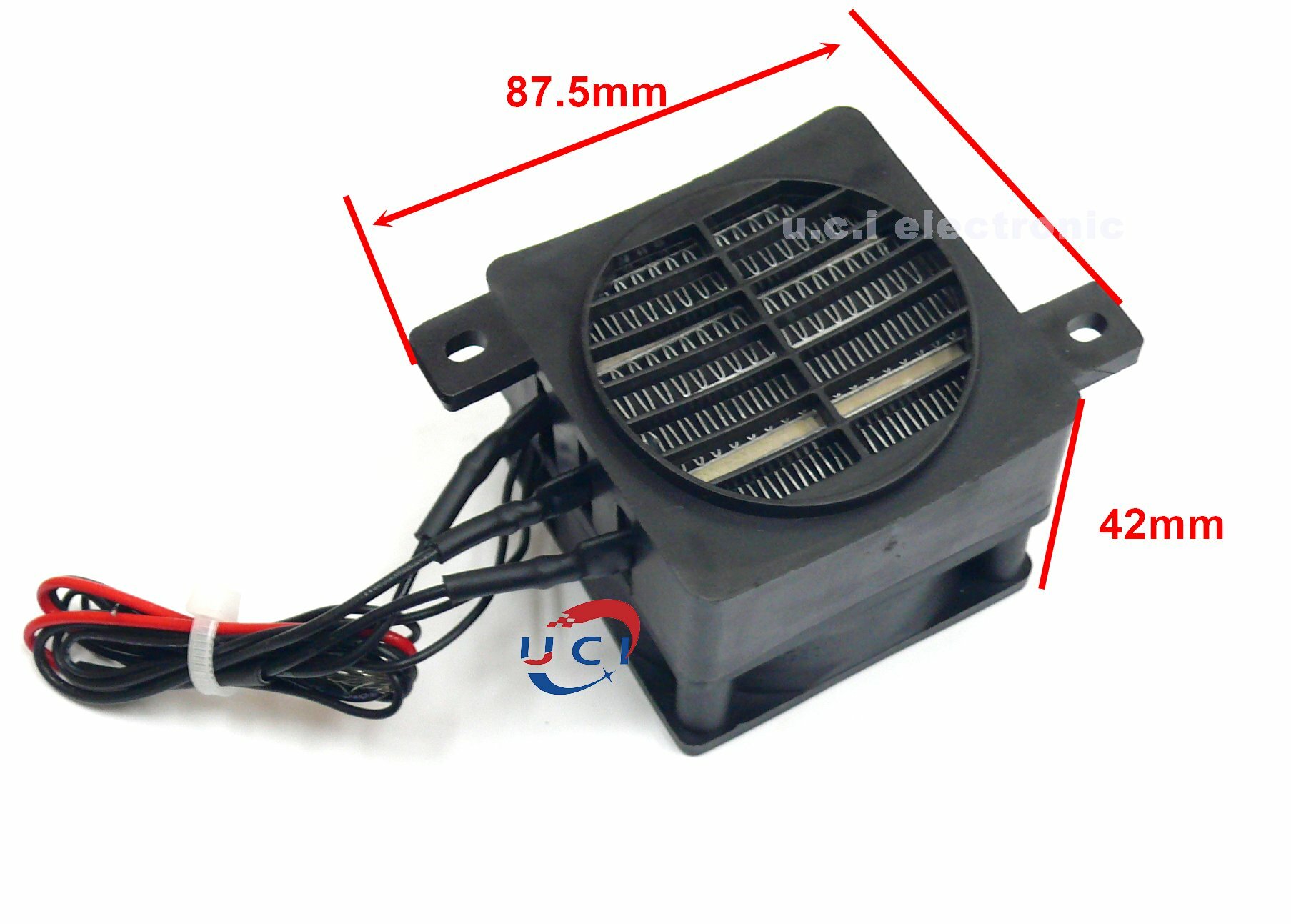 【UCI電子】(L-30) PTC電加熱器 低壓12V 50W 風扇恒溫PTC陶瓷發熱片