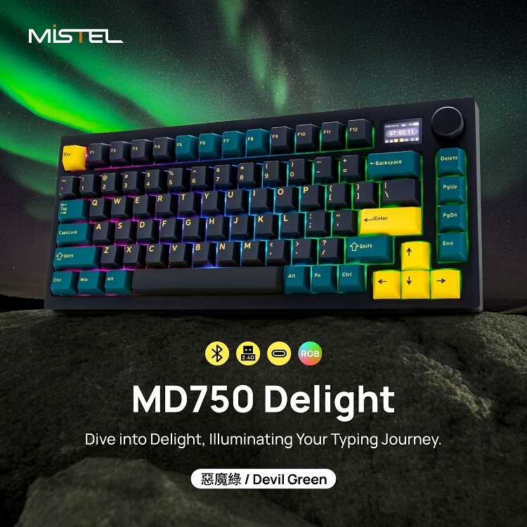 【MISTEL 密斯特】 Mistel MD750 Delight 三模無線機械鍵盤