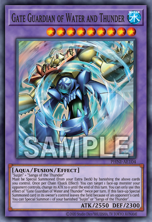 PHNI-AE104 (SR)Gate Guardians of Water and Thunder