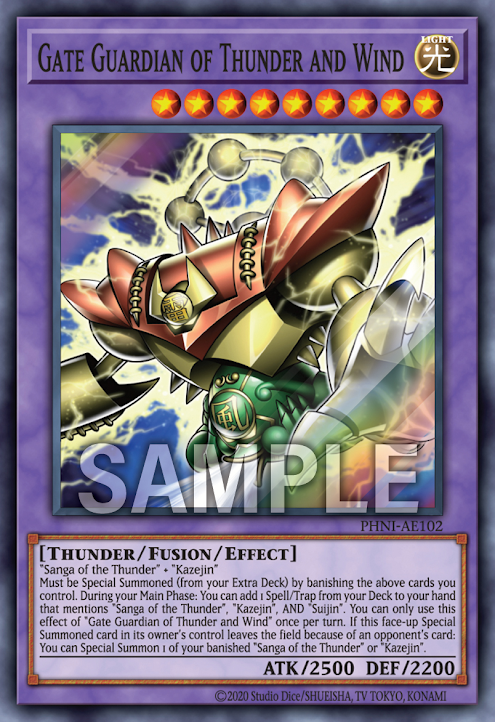 PHNI-AE102 (SR)Gate Guardians of Thunder and Wind
