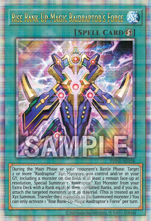 PHNI-AE056 (SR/SER/QCSE)Rise Rank-Up-Magic Raidraptor's