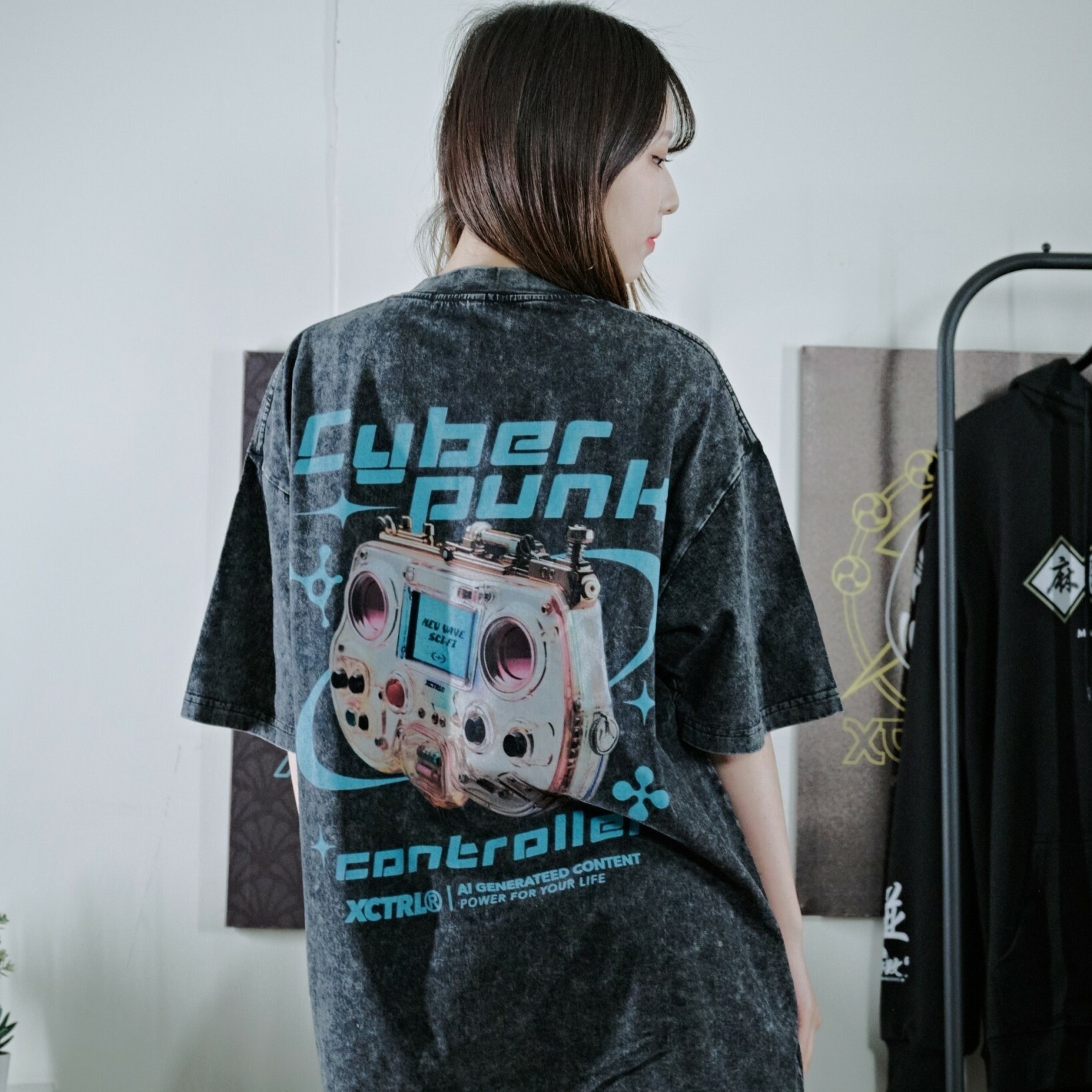 XCTRL 賽博控制器短T-水洗