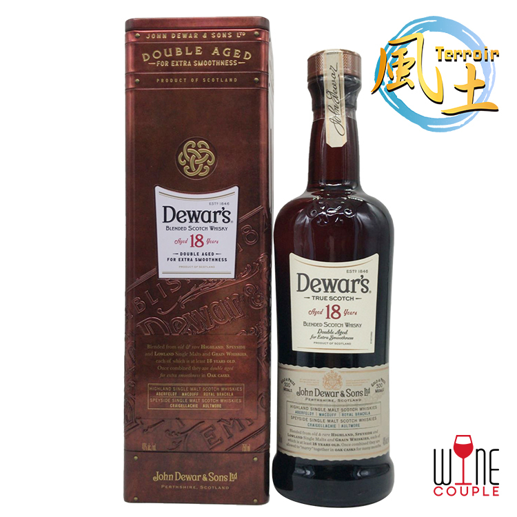 Dewar's 18 Years Double Aged Blended Whisky︱Wine Couple