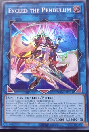 AGOV-AE045 (SR/SER/QCSE)Exceed the Pendulum(奇蹟的魔導劍士)