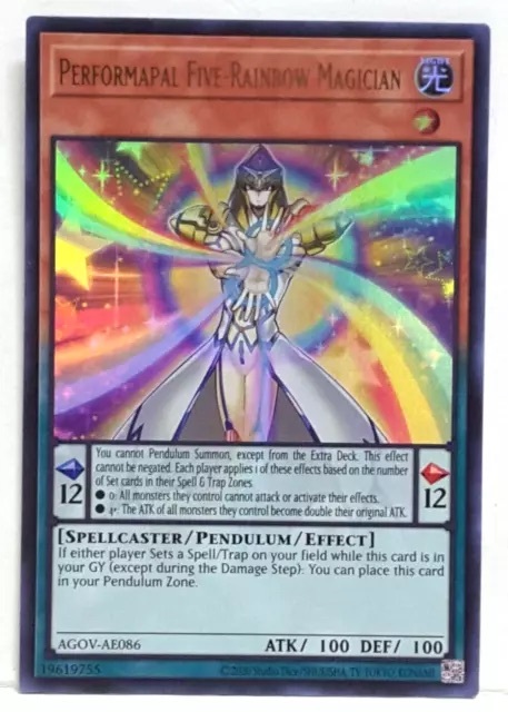 AGOV-AE086 PERFORMAPAL FIVE-RAINBOW MAGICIAN