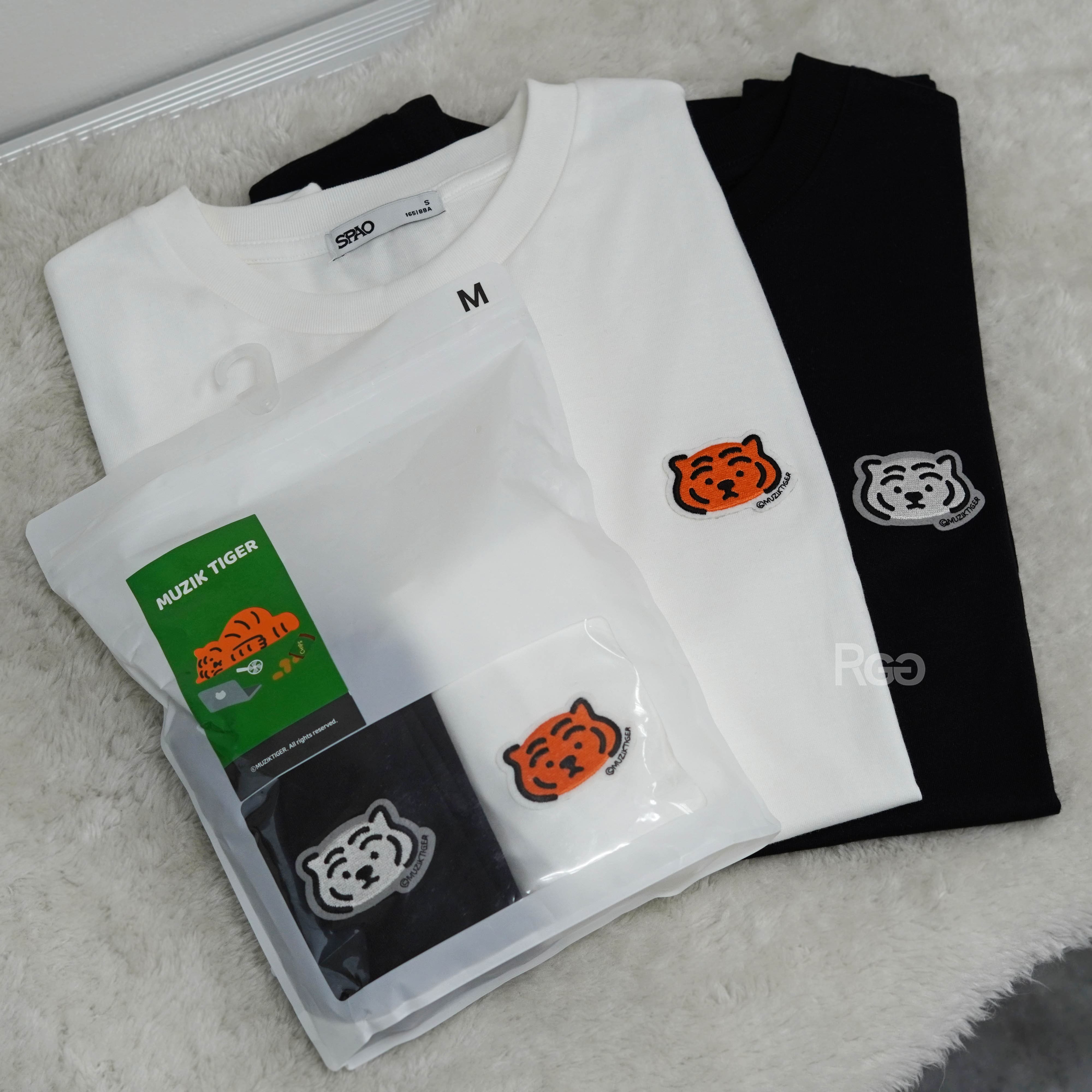 Spao X Muzik tiger 無業老虎 兩件組短T