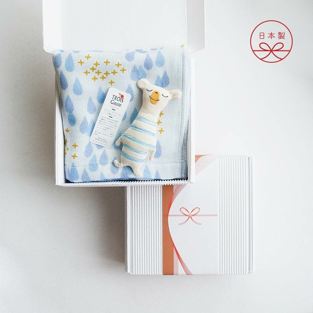【kontex】100%純棉三層紗安撫玩偶禮盒